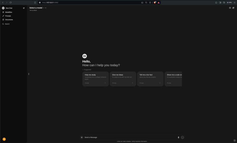 Ollama. Install LLM locally with web interface OpenWebUI. - notes:own ...