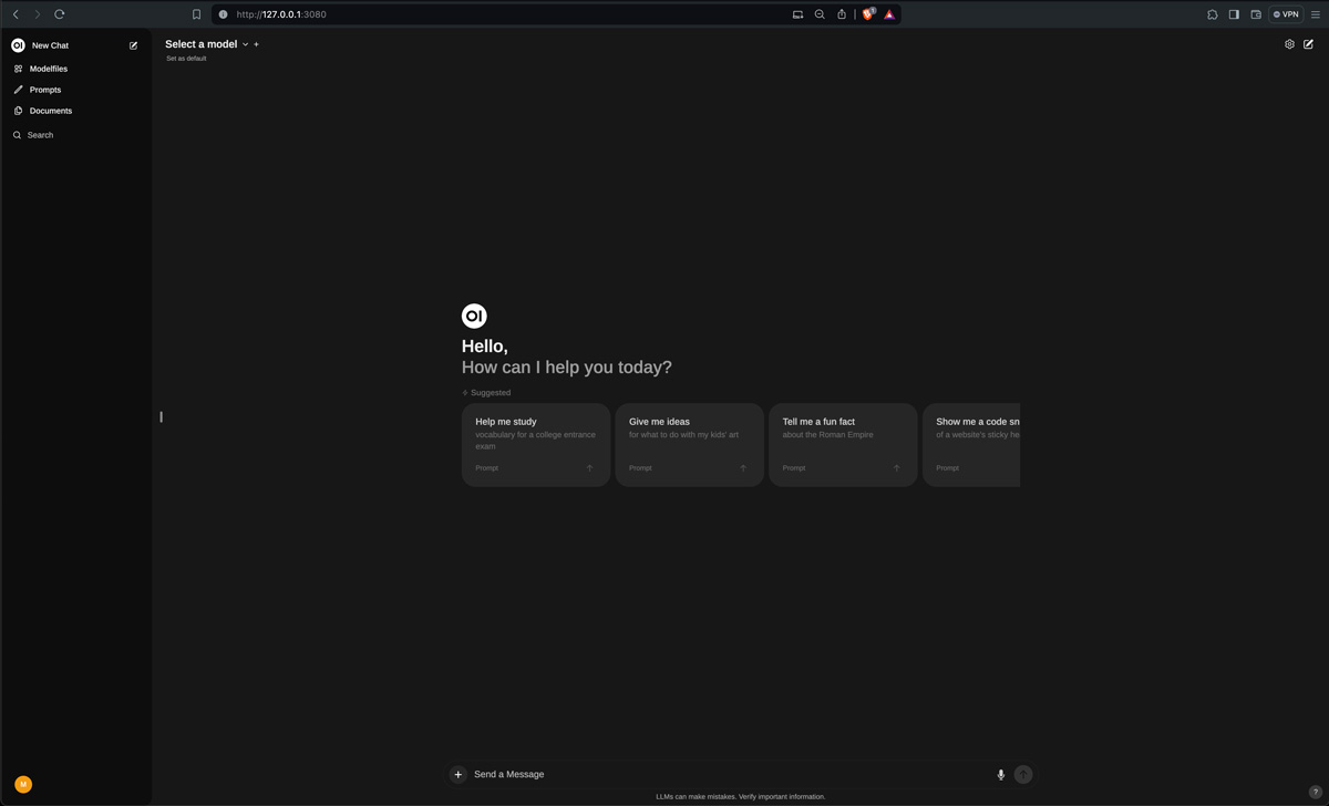 Ollama. Install LLM locally with web interface OpenWebUI. - notes. own ...